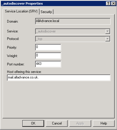 Autodiscover for Exchange 2007 onwards - Craig's Blog